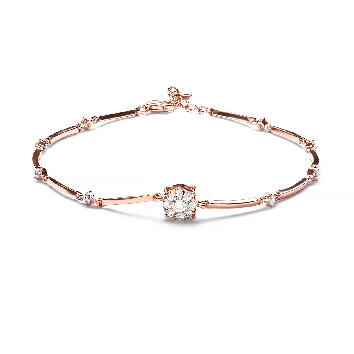 Bertrum Diamond Bracelet Rosegold (P2401090046) – Lino & Sons Jewellery