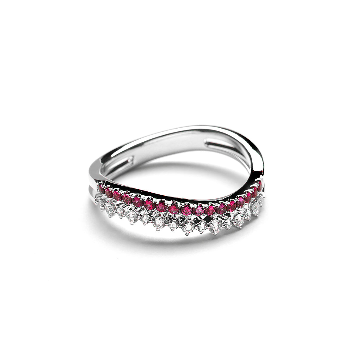 Quince Diamond Ring With Ruby (P2009070180) – Lino & Sons Jewellery